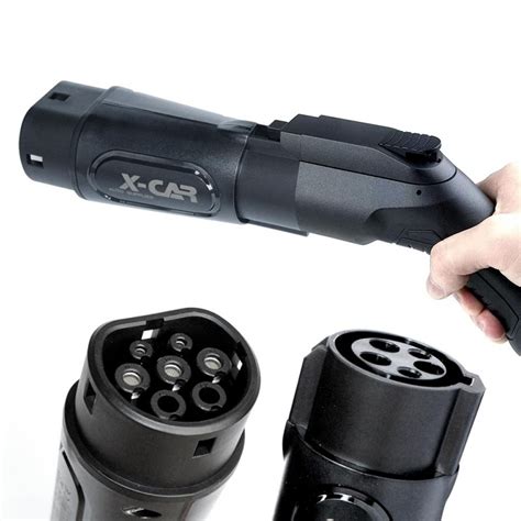 Ev Charger Connector Type To Type Adapter Electric Vehicle Ev Charging Adapter Socket Sae J