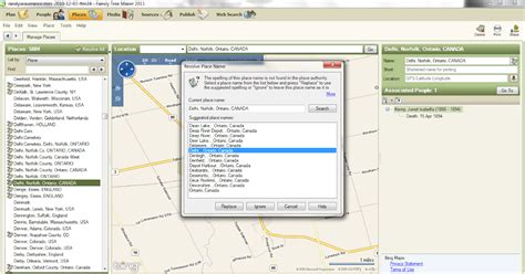 Genea Musings Standardizing Place Names Using Ftm 2011 To Fix Non
