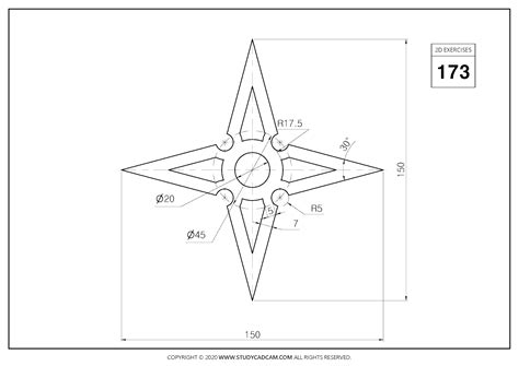 2d Cad Exercises 173 Artofit