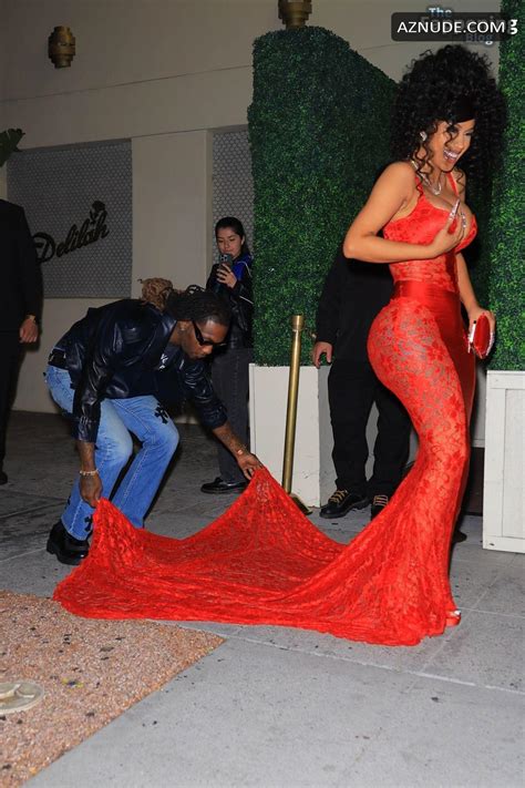 Cardi B And Offsets Sexy Exit From Delilahs Birthday Bash Aznude