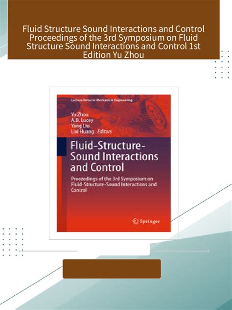 Instant Download Fluid Structure Sound Interactions And Control