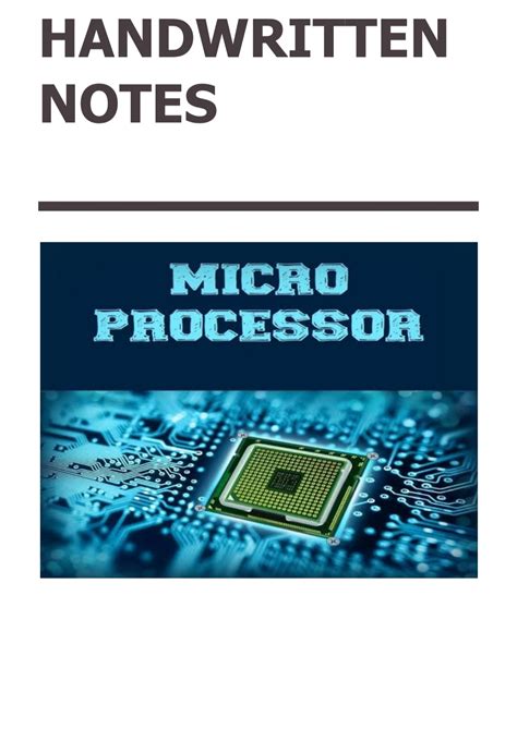 Microprocessor Notes Pdf Download Complete Handwritten Notes Shop