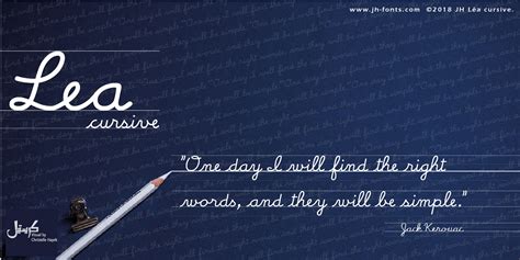 Jh Lea Cursive Samples On Behance
