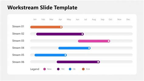 Workstream Slide Template White Background Slidemodel