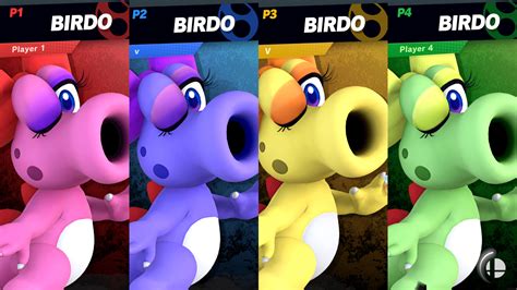 Birdo 8 Slots Mod For Super Smash Bros Ultimate Ssbu Mods