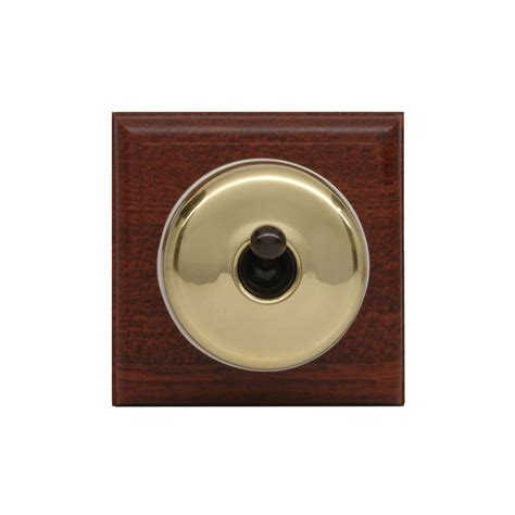 Brass Toggle Switch Mahogany Mr Resistor Lighting