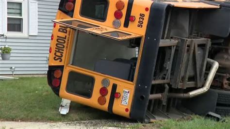 School And City Buses Crash In Nasty Collision Caught On Home Security