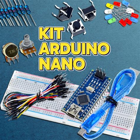 Kit Arduino Nano Iniciante Básico Com Protoboard Melhor Que Arduino Uno Escorrega O Preço