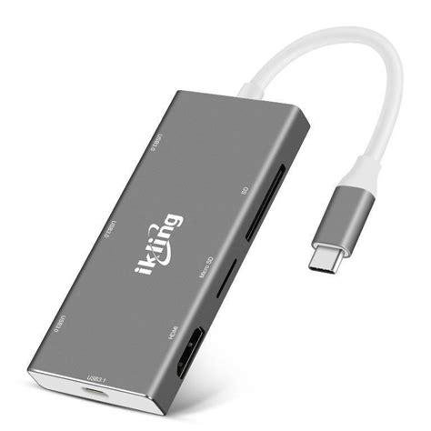 3562 Usb C Hub To Hdmi Adapter Ikling 7 In 1 Usb C Adapter With 100w