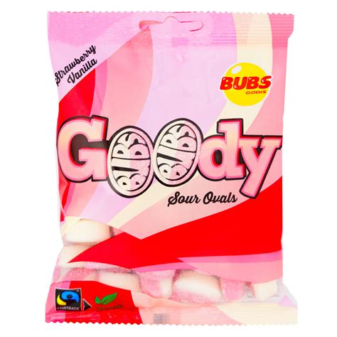 Bubs Goody Sour Ovals Sweden 90g Candy Funhouse Candy Funhouse Us