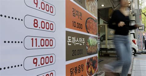 외식비 상승세 둔화