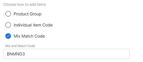 Ncr Voyix Loyalty Mix Match Code Ncr Docs