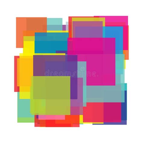 Random Rectangles Structure Vector Composition Pattern Stock Vector