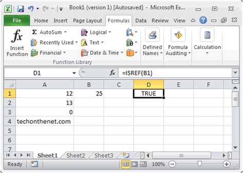 MS Excel How To Use The ISREF Function WS