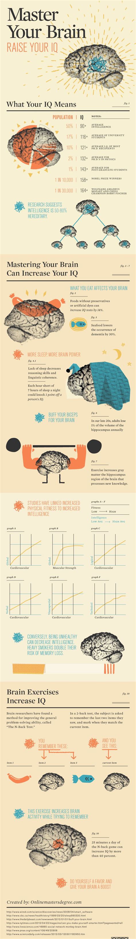 Health Infographic Master Your Brain Power Infographic