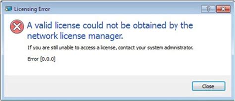 Autocad Licensing Error Help Please