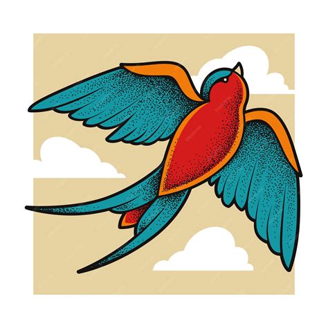 Old School Tattoo Bird