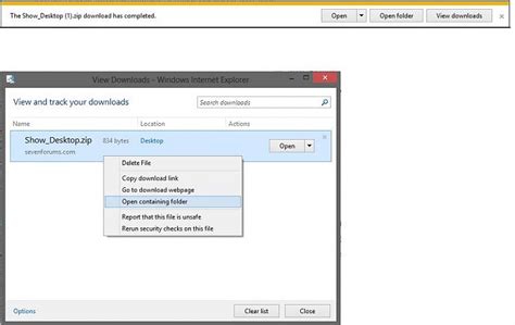 Cannot Open Downloads Folder Thru Ie9 Solved Windows 7 Forums