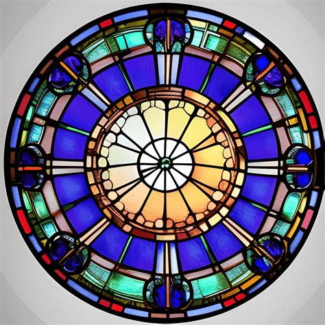 3d Stained Glass Circle · Creative Fabrica