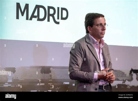 The Mayor Of Madrid José Luis Martínez Almeida Speaks With The Award