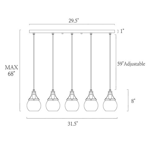 Mercer41 Loram 5 Light Goldblack Pendant And Reviews Wayfair