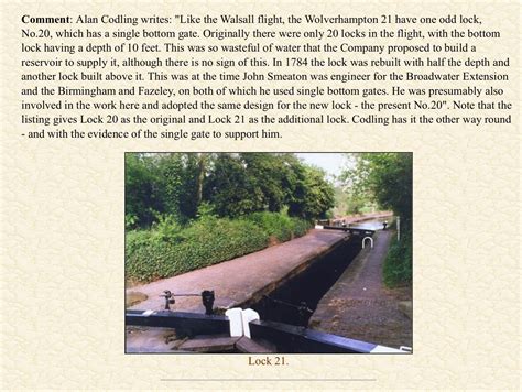 Since When Have Wolverhampton Locks Been On The Old Main Line