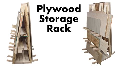 Making A Simple A Frame Plywood Storage Rack Youtube