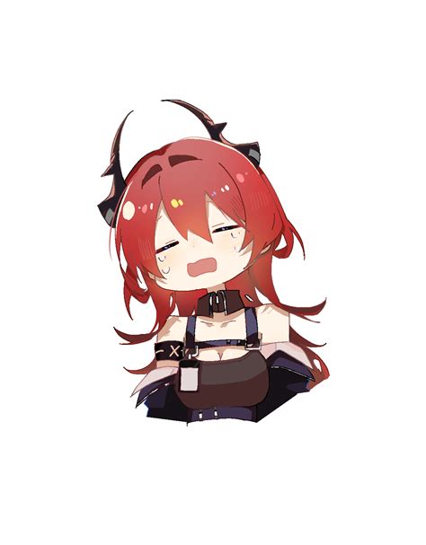 Miyabi Inarizushi Surtr Arknights Arknights Commentary Highres 1girl Bare Shoulders