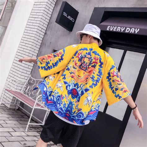 Jual Man C 038 Baju Kaisar Modern Fashion Kuning Naga Pakaian Imlek Cny Gong Xi Fa Cai