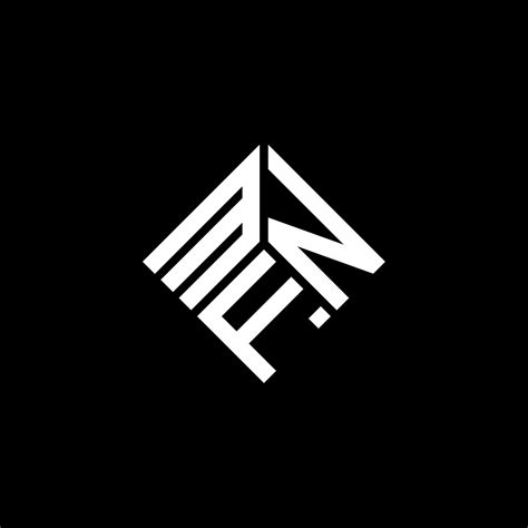 Mfn Letter Logo Design On Black Background Mfn Creative Initials