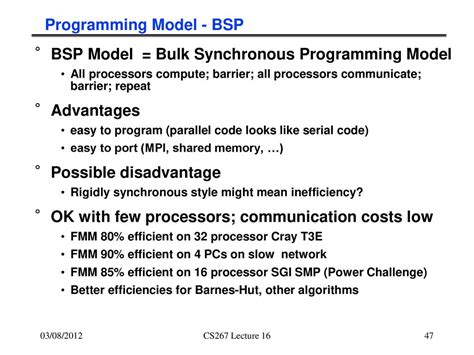 James Demmel Cs 267 Applications Of Parallel Computers Hierarchical