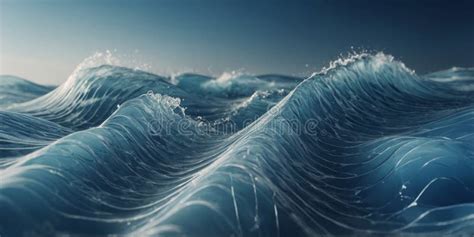 Abstract Line Wave Background Blue And White Wave Background Gradient Soft Blue Wave Business