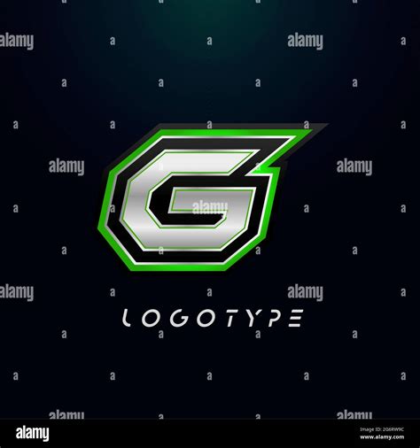 Letter G For Video Game Logo And Super Hero Monogram Sport Gaming