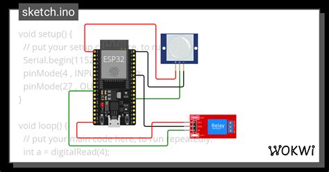 Motion Sensing Light Wokwi Esp32 Stm32 Arduino Simulator