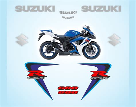 Establecer Pegatinas Para Suzuki GSX R 600 K6 2006 Completo De Etsy