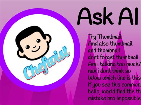 Ask Chefwist AI By Chefwist