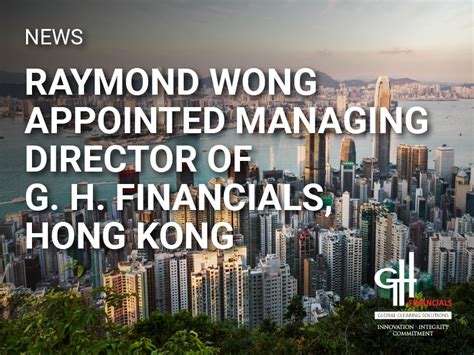 A Huge Day For Gh Financials A Warm Welcome To Raymond Wong As He Joins… Jerome Kemp