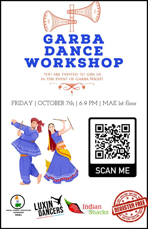 Garba Dance Workshop Student Events Calendar
