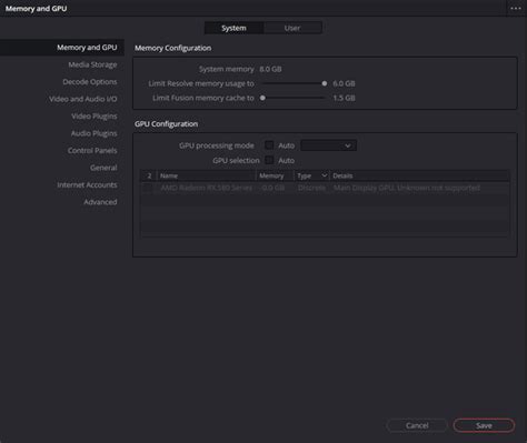 Unsupported Gpu Processing Mode Hell Rdavinciresolve