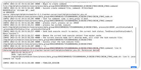 Bug Worker Execute Shell Task Exception No Dolphinschedulerenvsh
