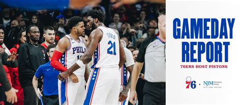 76ers Welcome Pistons For Sixth Game Of Unbeaten Homestand Gameday