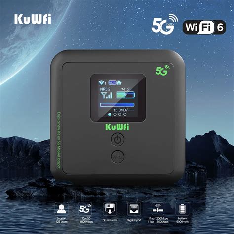 Oem 5g Router Wifi 2 5gbps Dual Band 6000mah 5g Cpe Modem Mobile