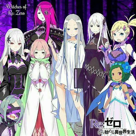 Bruxas Re Zero Anime Manga Anime Anime Characters