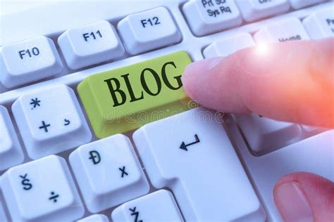 Word Writing Text Blog Business Concept For A Regularly Updated