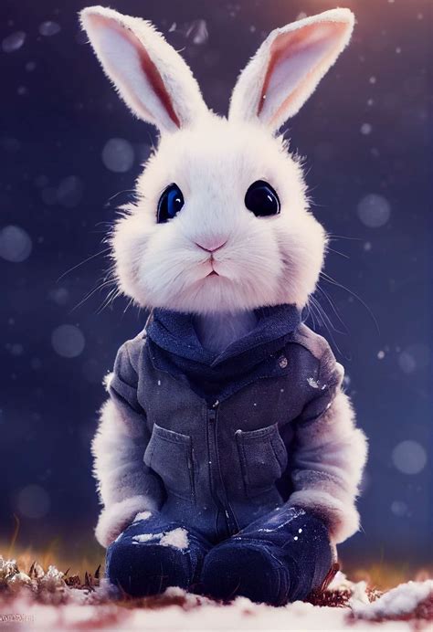 冬日 可爱 兔子 最新更新 图库 素材集市