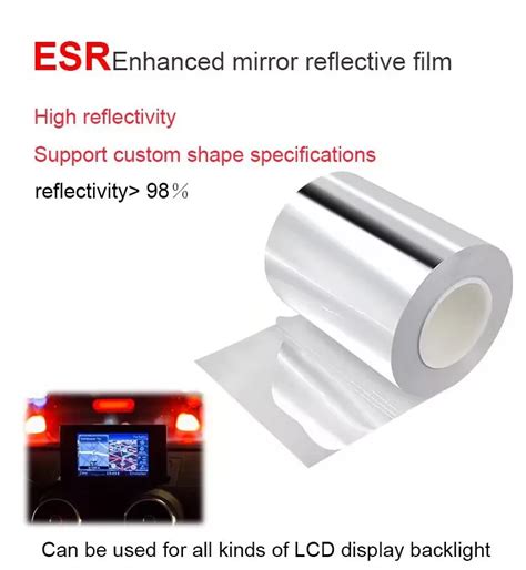Reflective Film Esr Double Sided Silver 65um 80um 90um Reflective Sheet