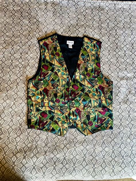 Vintage 90s Colorful Southwest Geometric Vest Jesse Spano Vest Phoebe