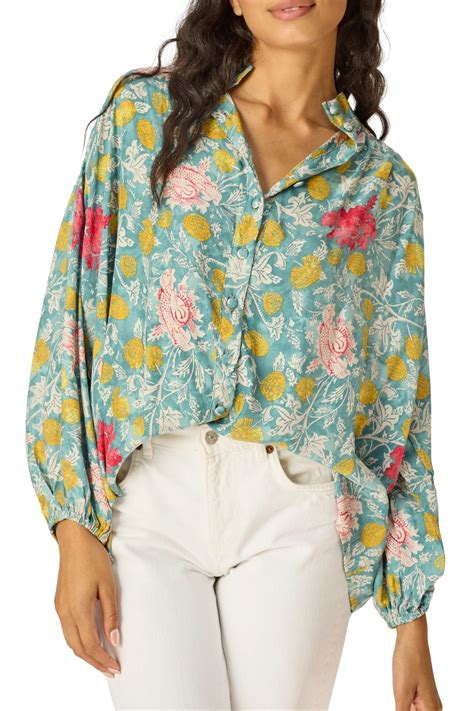 Natalie Martin Iris Top Vermillion