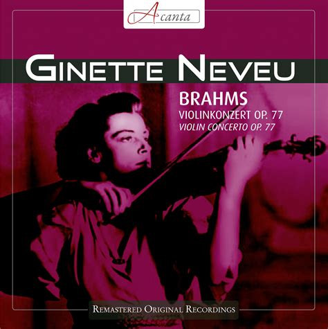 EClassical Brahms Violin Concerto In D Major Op 77 1948