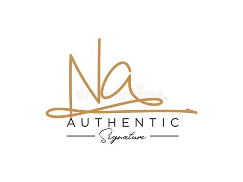 Na Signature Stock Illustrations 240 Na Signature Stock Illustrations